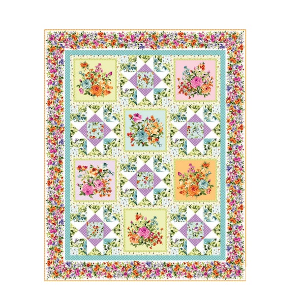 Full Bloom Quilt Pattern - Etsy