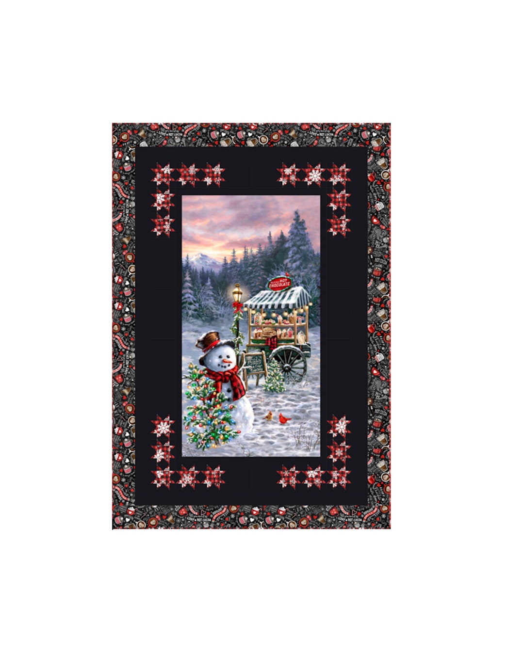 FROSTY Delight Snowman Panel Quilt Kit - Etsy