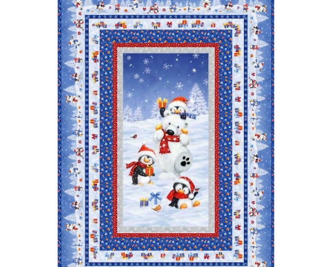 Snow What Fun Quilt Kit by Wilmington Prints 49" X 69" EASY Quilt Kit ...