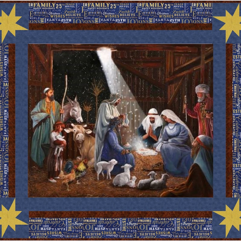 Christmas Quilt Panels - Etsy