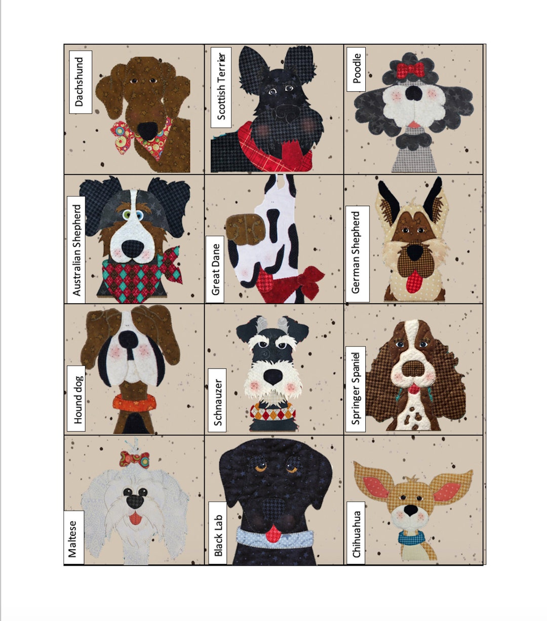Dog Gone Cute Precut Kit ONE Quick & Easy Laser Cut Kit - 12 Dogs by ...