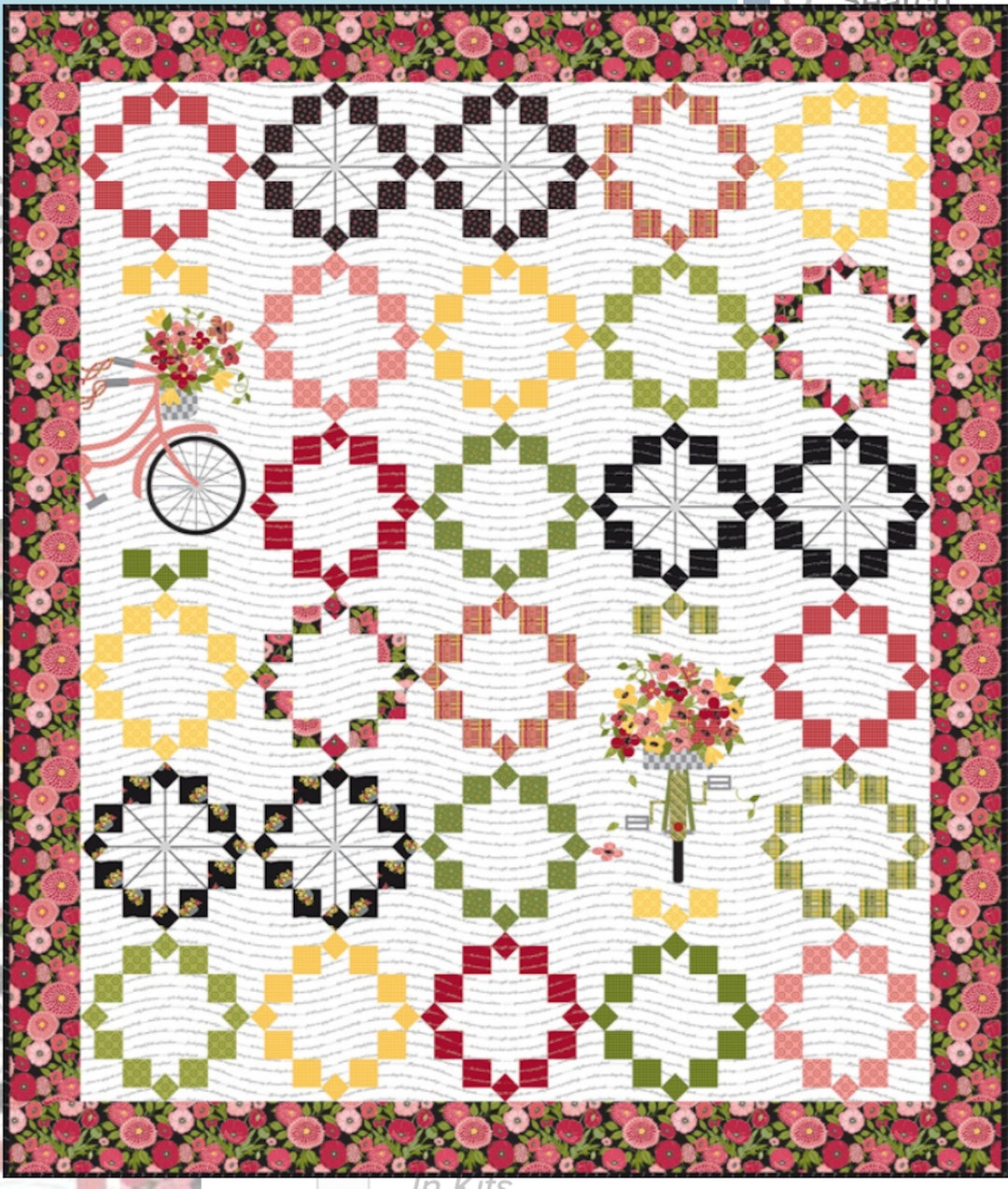 Pedals Pusher Remix Quilt Kit by Riley Blake 70in X 82in - Etsy