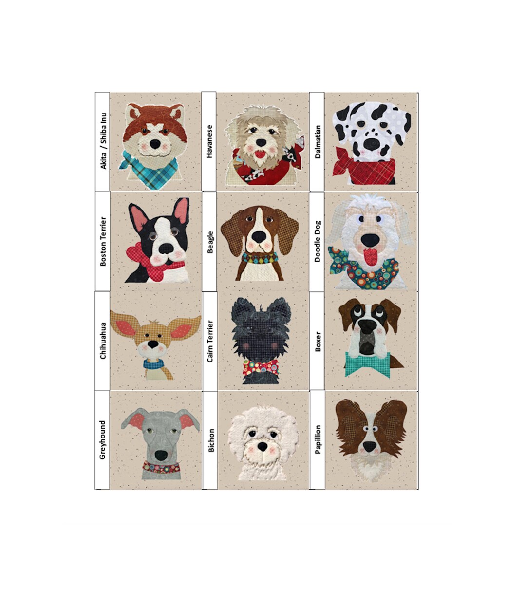 Dog Gone Cute Precut Quilt Kit THREE - Quick & Easy Laser Cut Quilt Kit ...