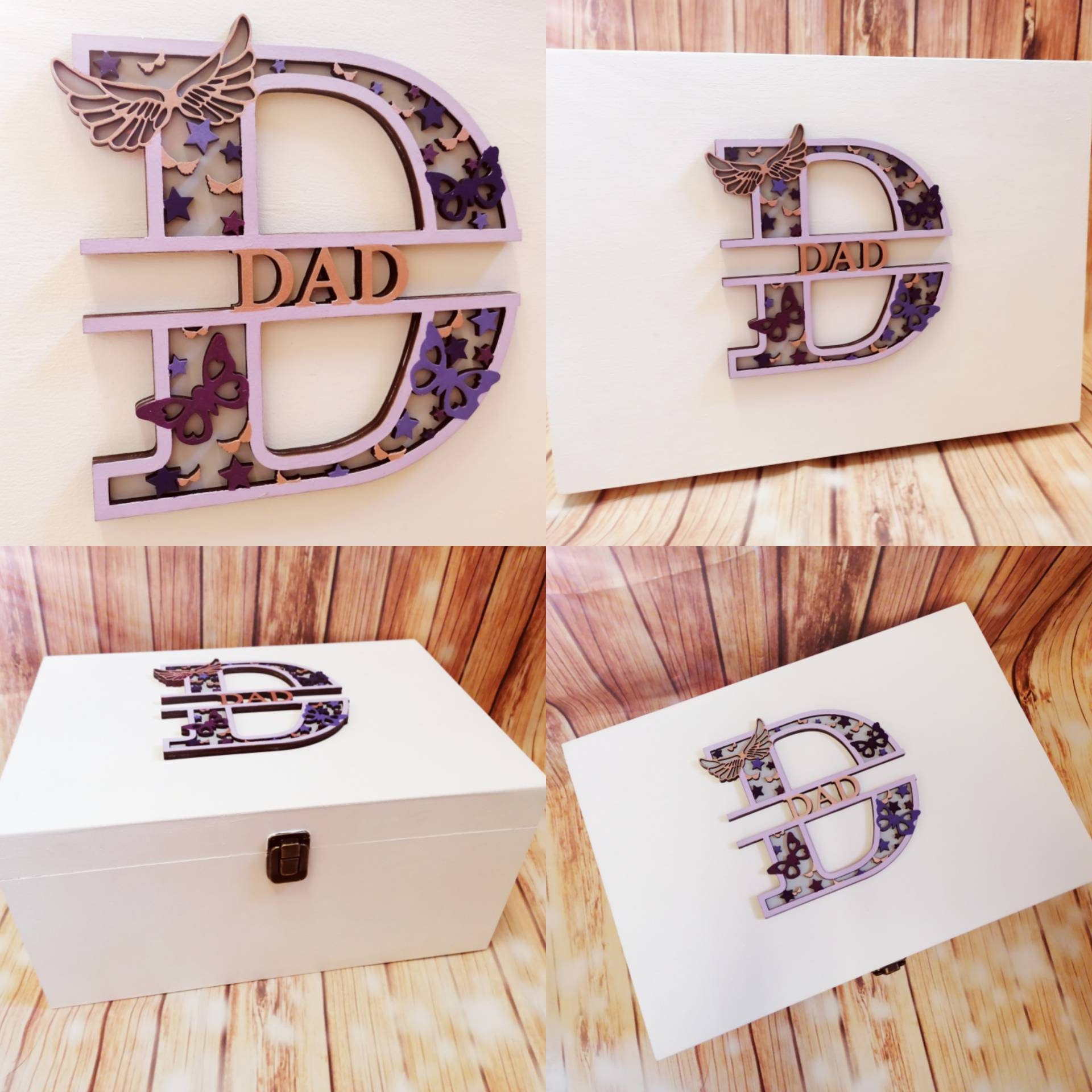 Personalised layered letter memory box | Etsy