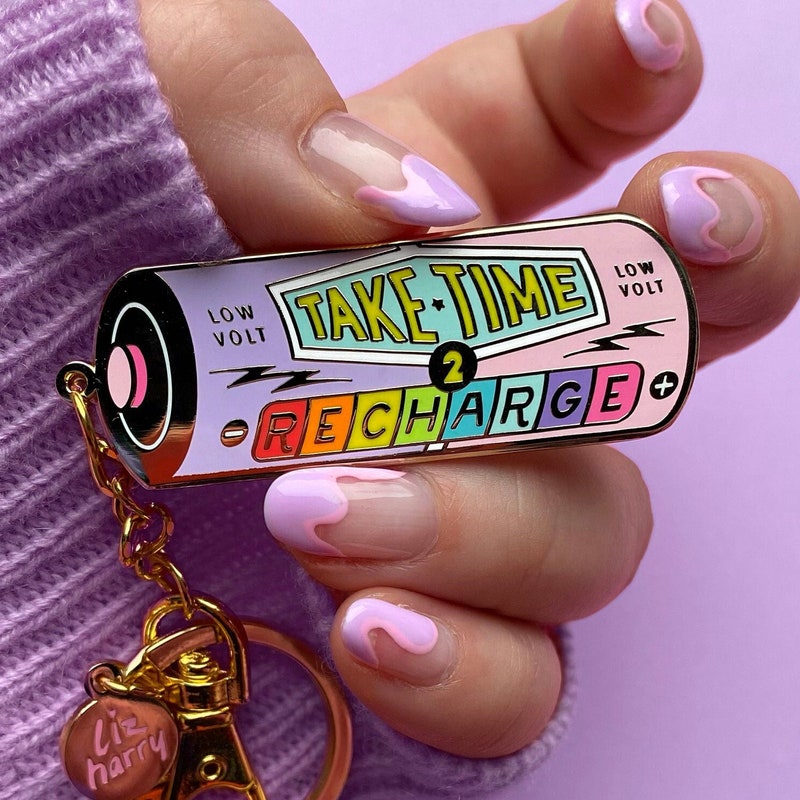 Cute Mental Keychain - Etsy UK