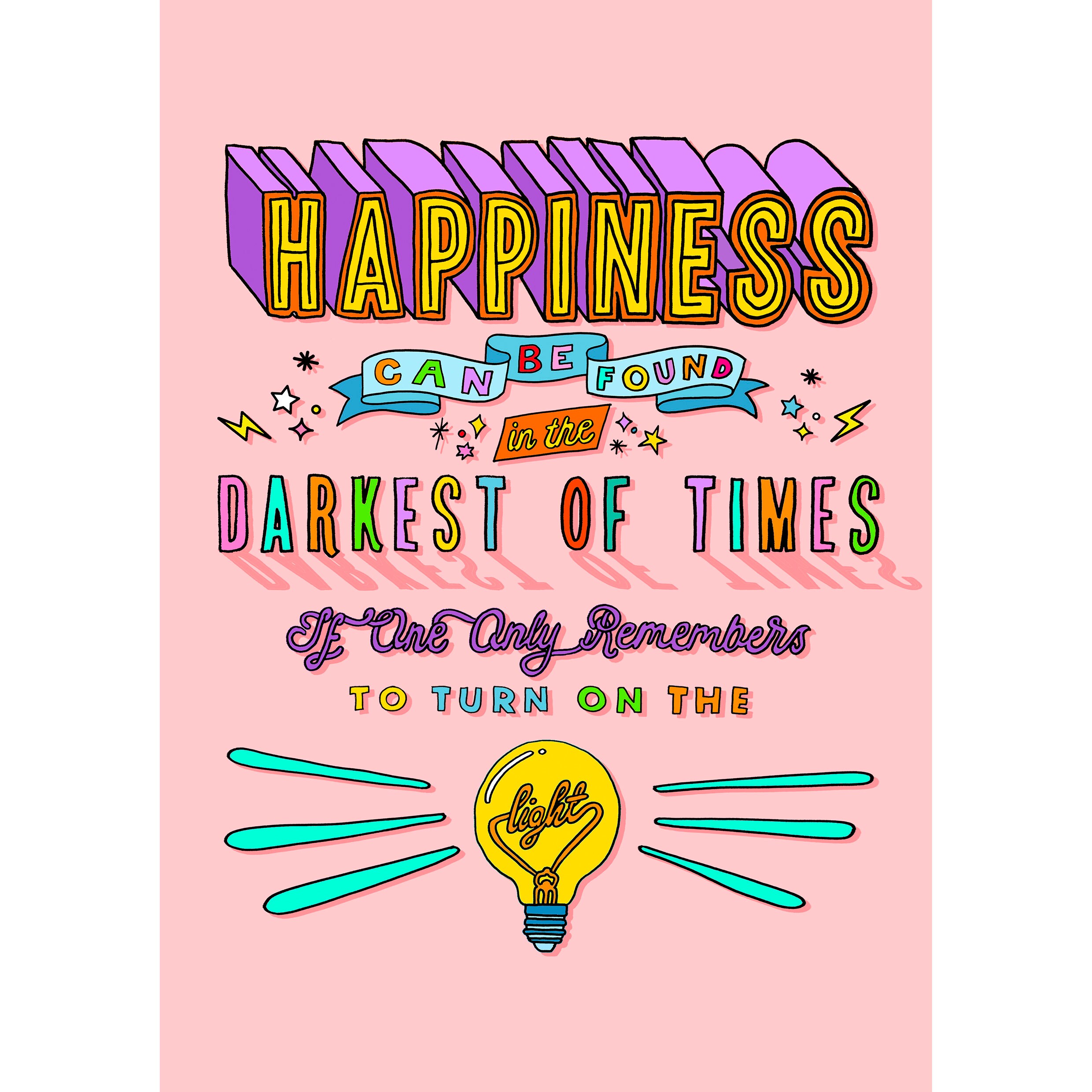 Inspirational Lettering Print - Lettering Print - Mental Health Print ...