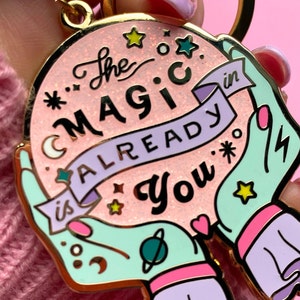 The Magic is Already in You Crystal Ball Keychain - Celestial Witchy ...