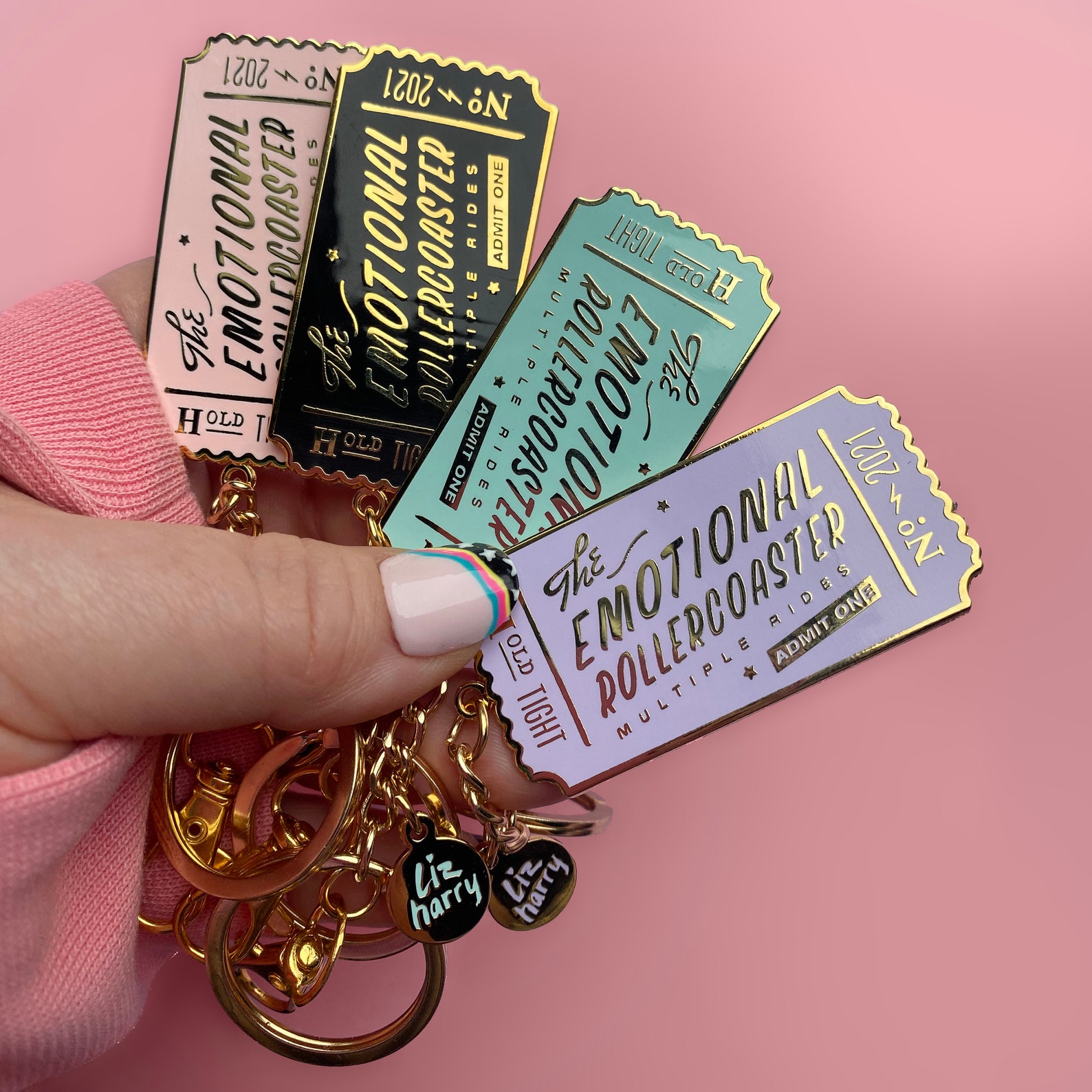 Emotional Rollercoaster Ticket Keychain Mental Health Pin - Etsy Australia