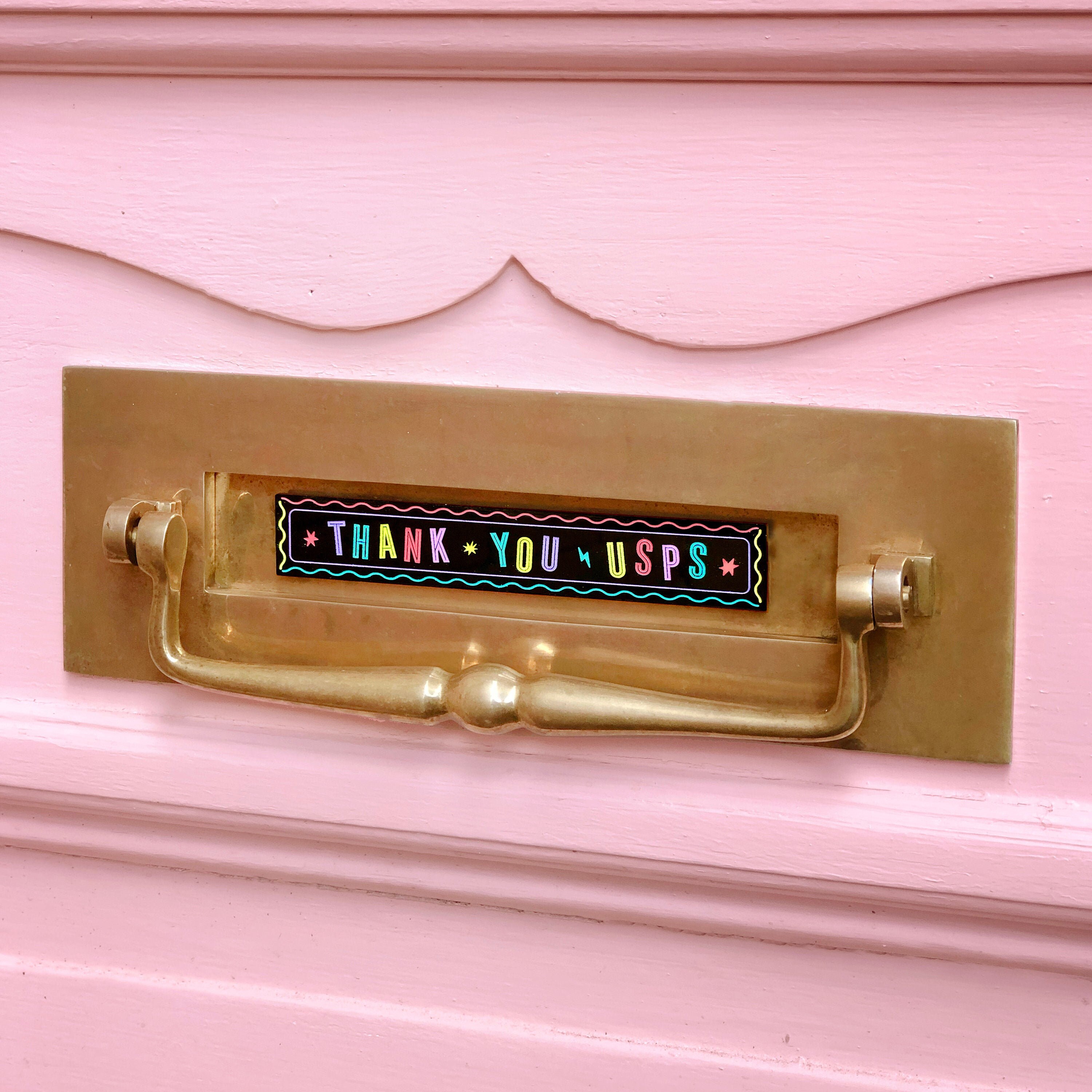 Mailbox Sign Thank You USPS Front Door Plaque for USA - Etsy UK