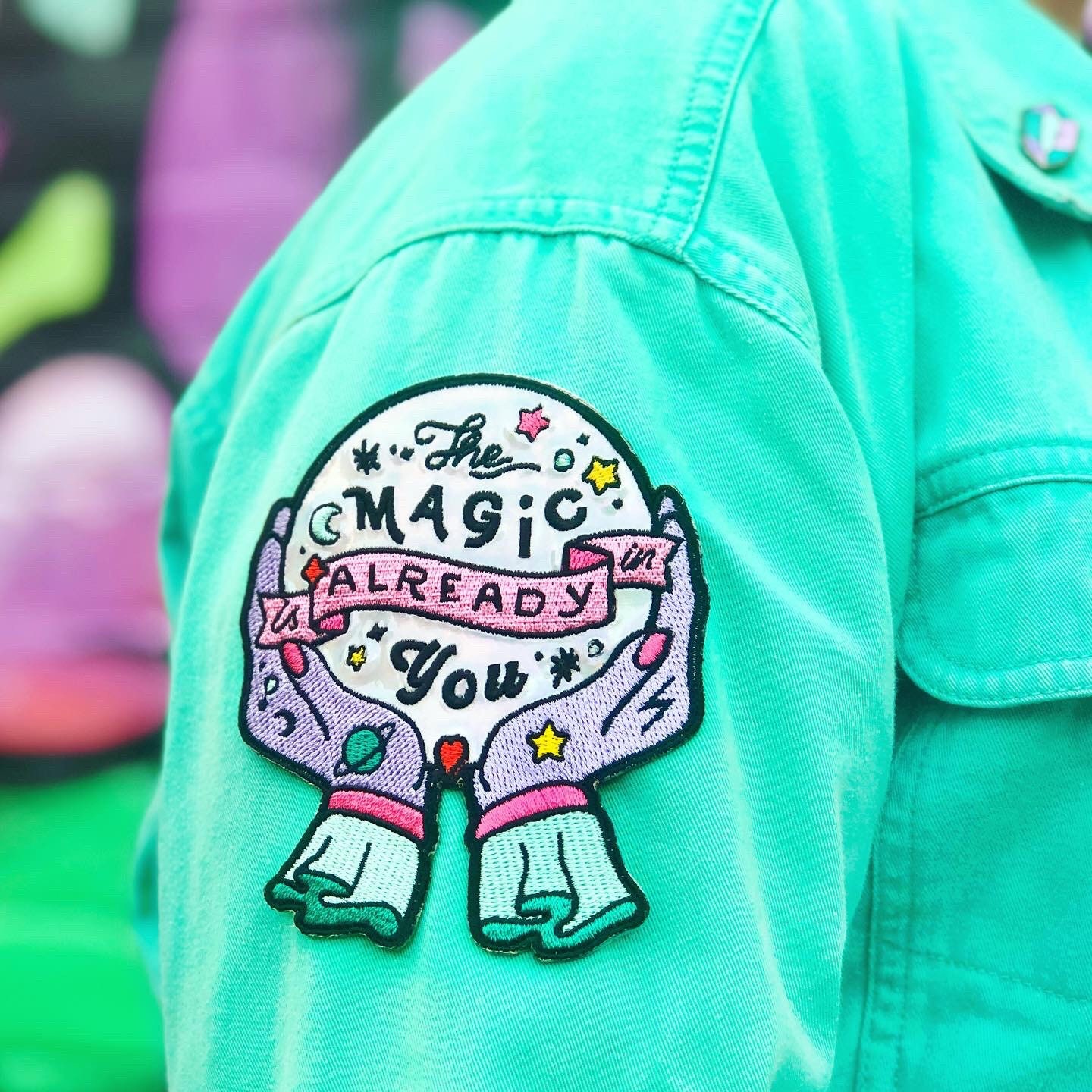 The Magic is Already in You Pocket Patch - Crystal Ball Embroidered ...