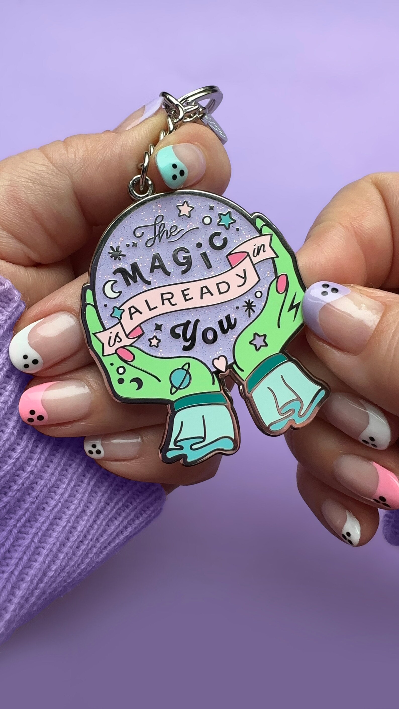 The Magic is Already in You Crystal Ball Keychain - Celestial Witchy ...