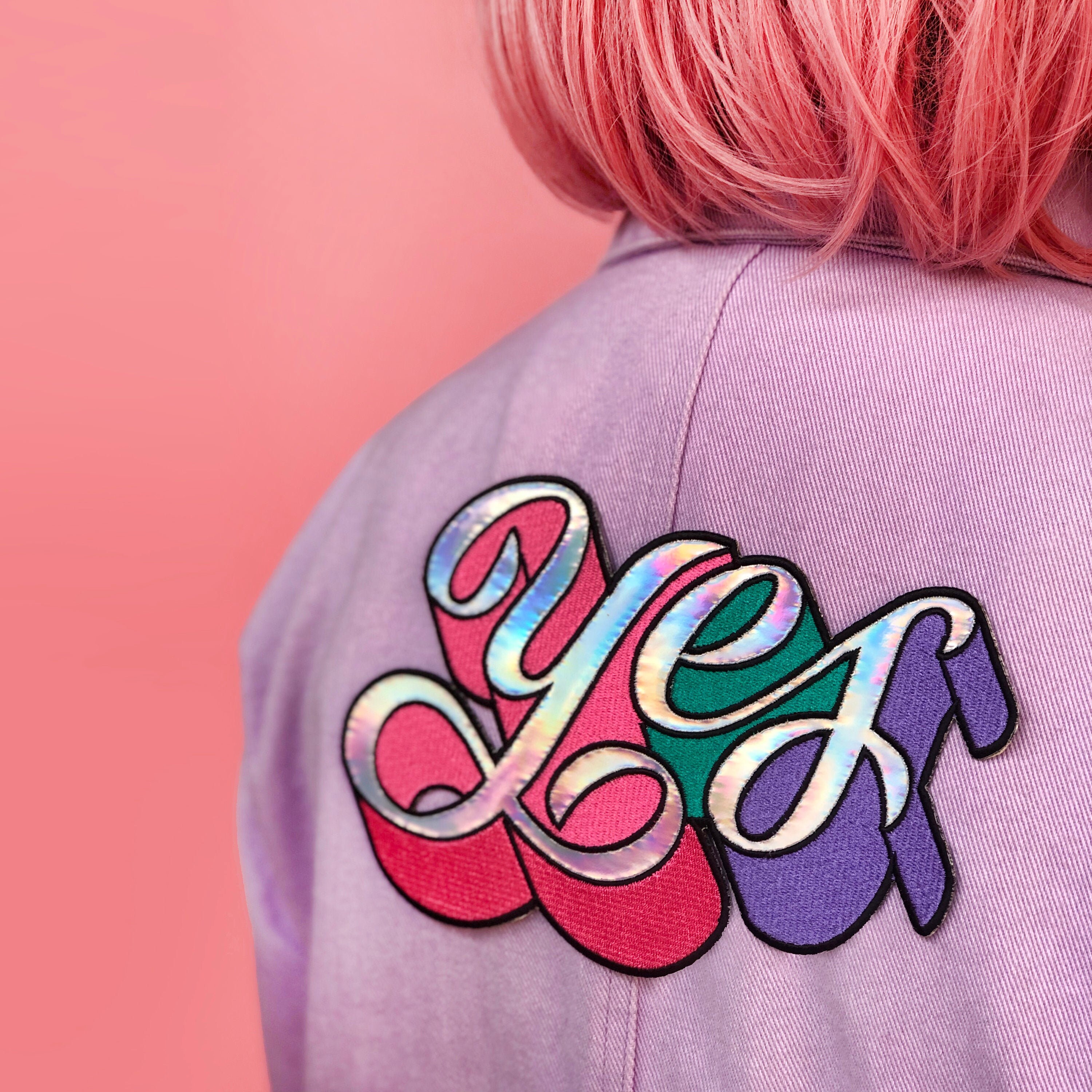 YES XL Back Embroidered Iron-on Patch Wedding Patch | Etsy