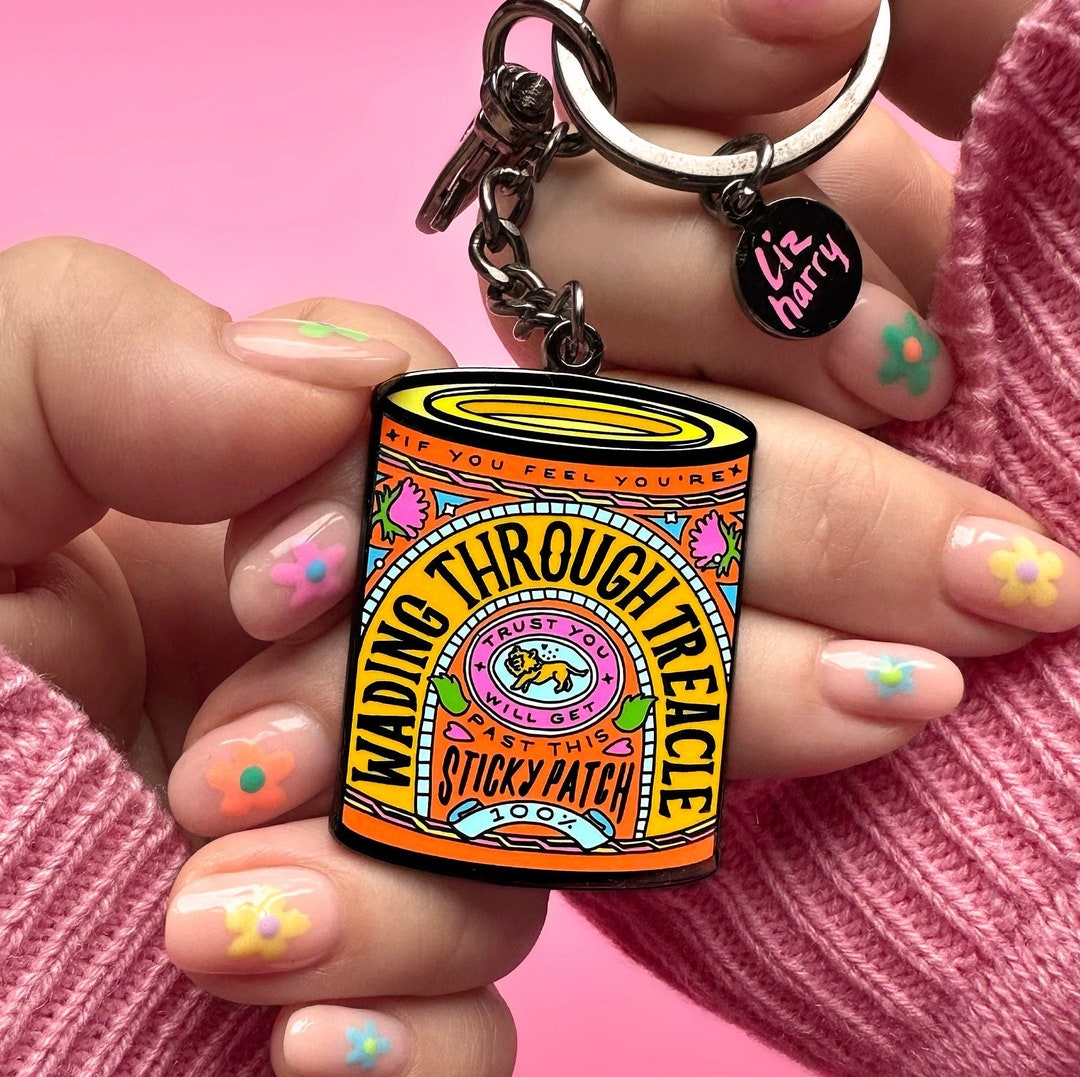 Wading Through Treacle Keychain - Mental Health Keyring Purse Charm ...