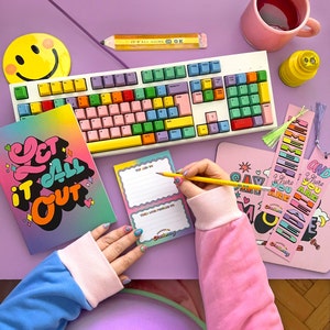 SOOTHING STATIONERY Box Bundle Pencil, Ruler, Notepad, Notebook ...