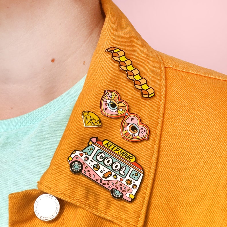 Keep Your Cool Enamel Pin Ice Cream Van Pin Mental Health - Etsy