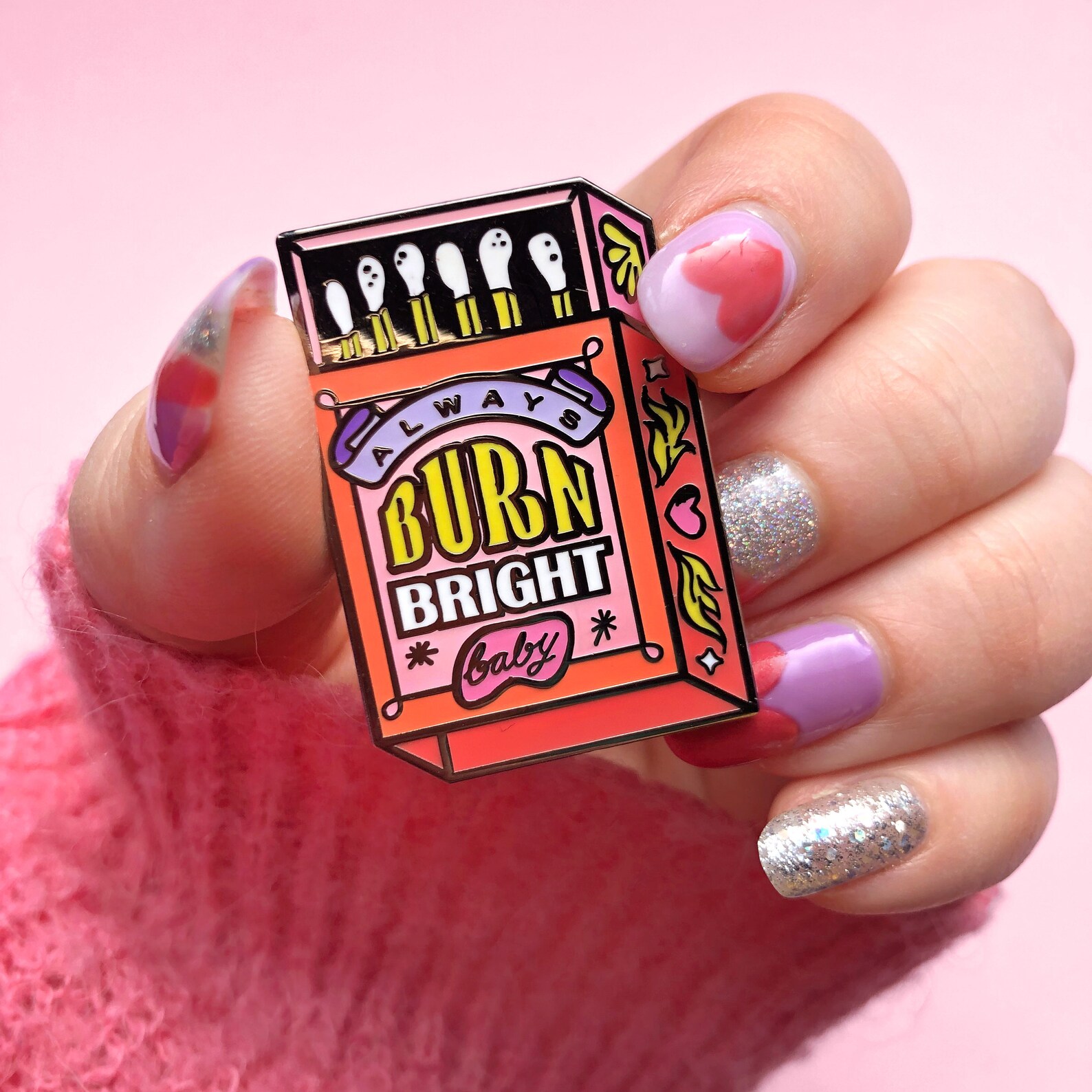 RED Match Enamel Pin Set Matchbox Pin Matchstick Enamel | Etsy