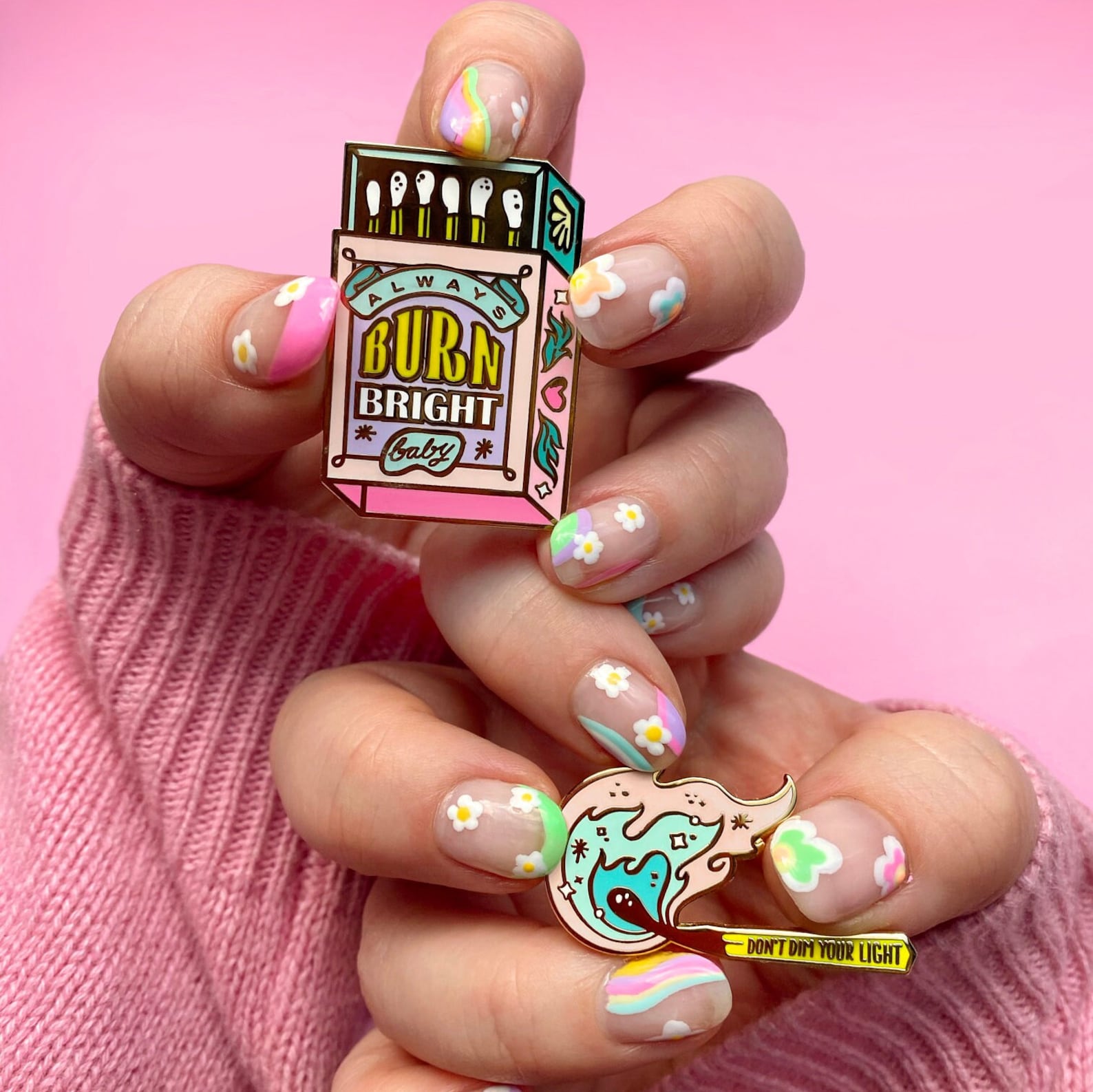 PASTEL Burn Bright Matchbox & Don’t Dim Your Light Matchstick ...