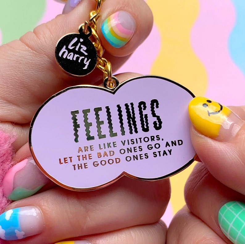 Mixed Emotions Keychain Mental Health Keyring Purse Charm - Etsy UK
