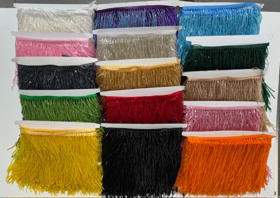 10 Colors - Style Fringe B1: Beaded Fringe by Yard - 6" Wide - Etsy