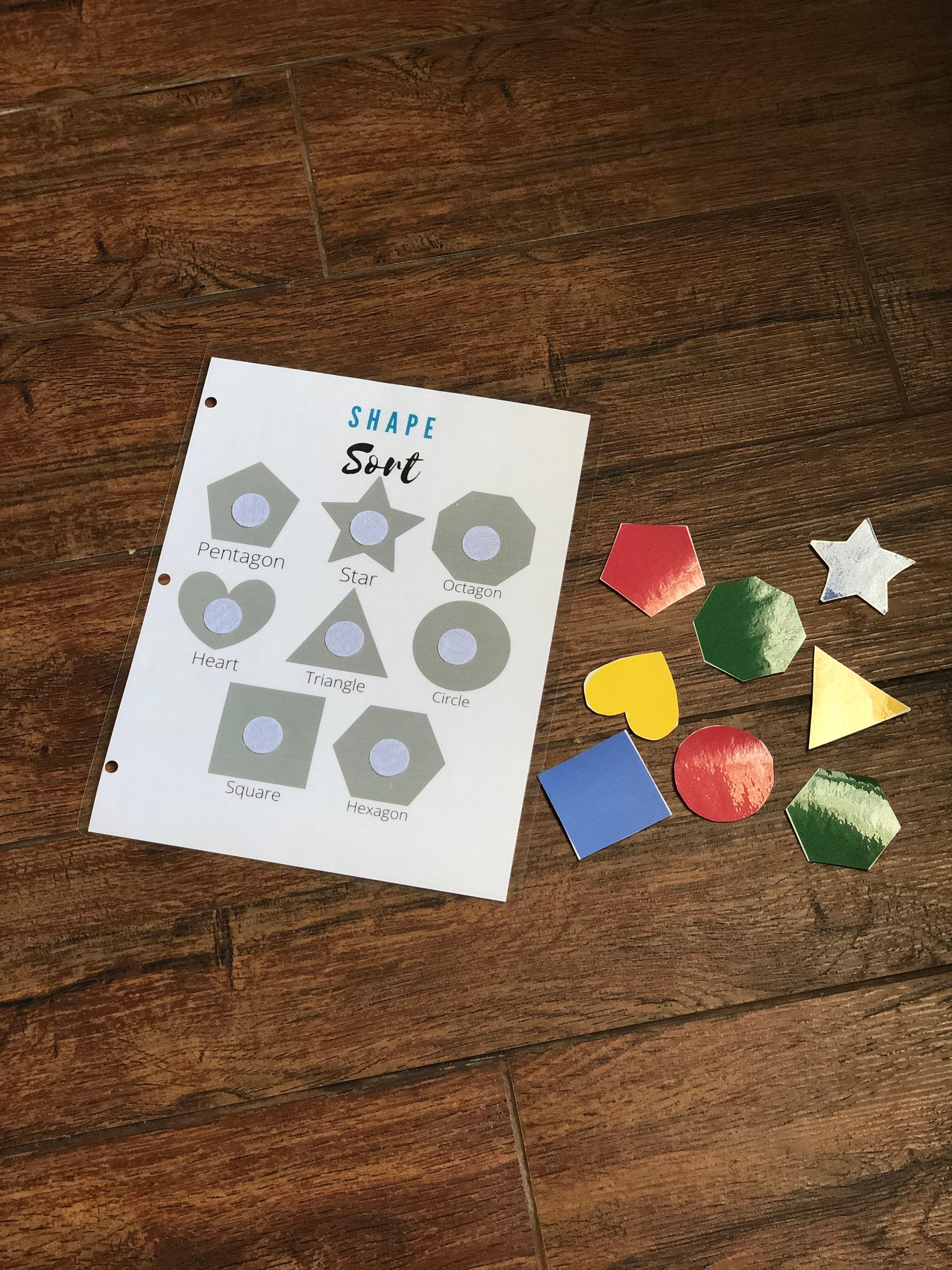 Shape Sorting Activity Printable - Etsy