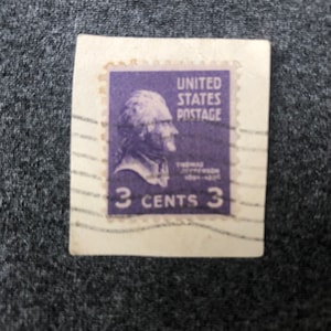 Jefferson Vintage Stamp - Etsy