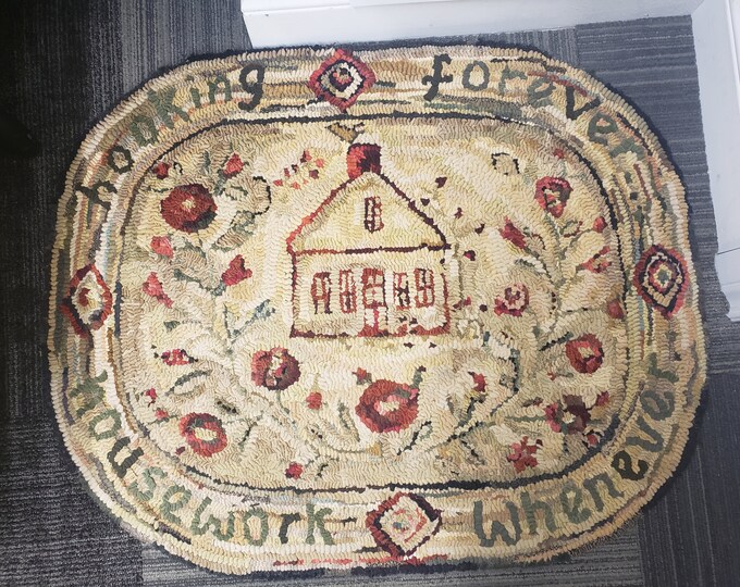 COTTAGE FLORAL Rug Hooking Pattern - Etsy