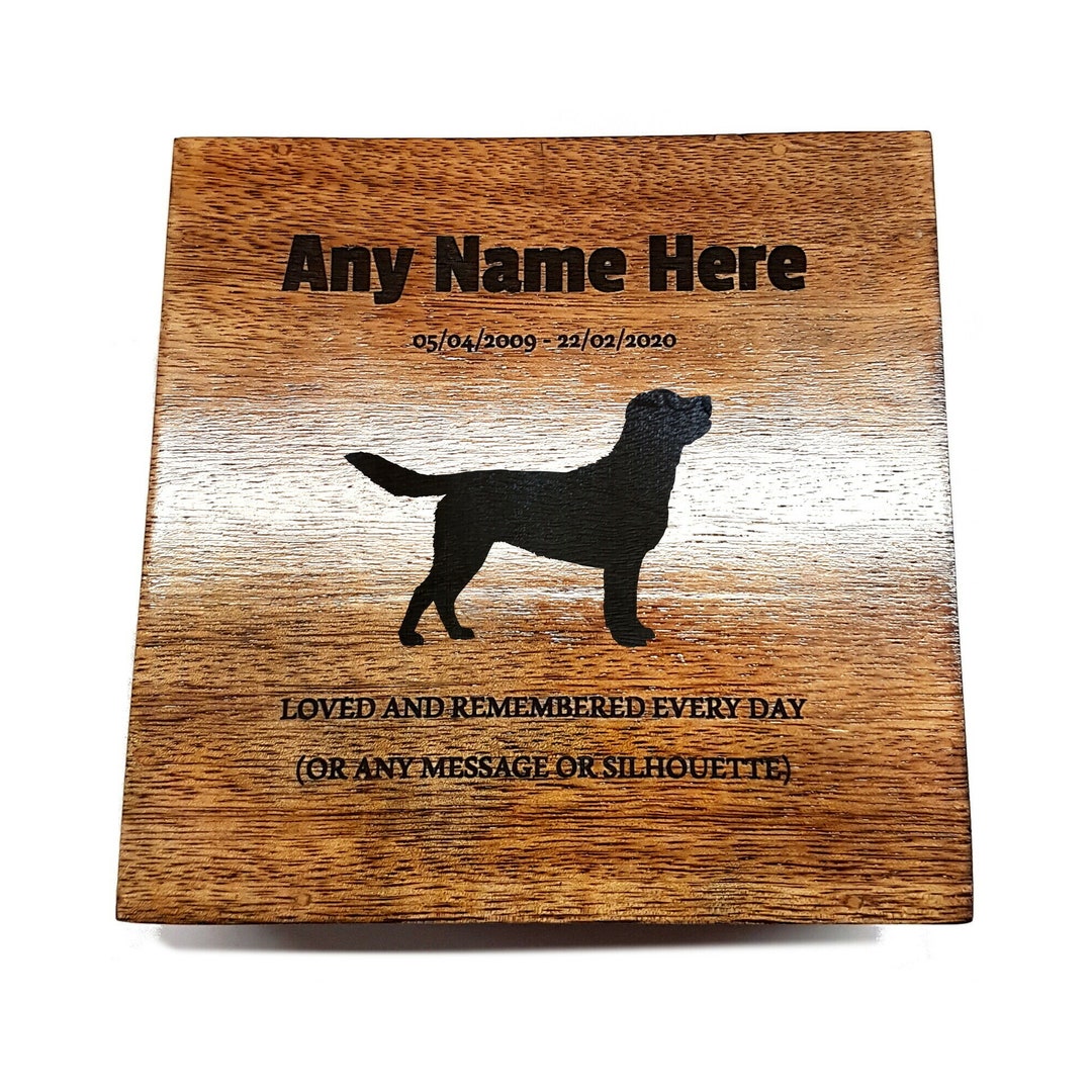 Labrador Retriever Pet Urn Ashes Pet Box Dog Urn Personalised Small ...