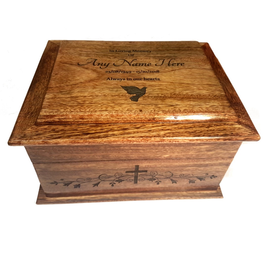 Medium Urn for Human Ashes Wooden Urn Ashes Box Human Ashes Wooden ...