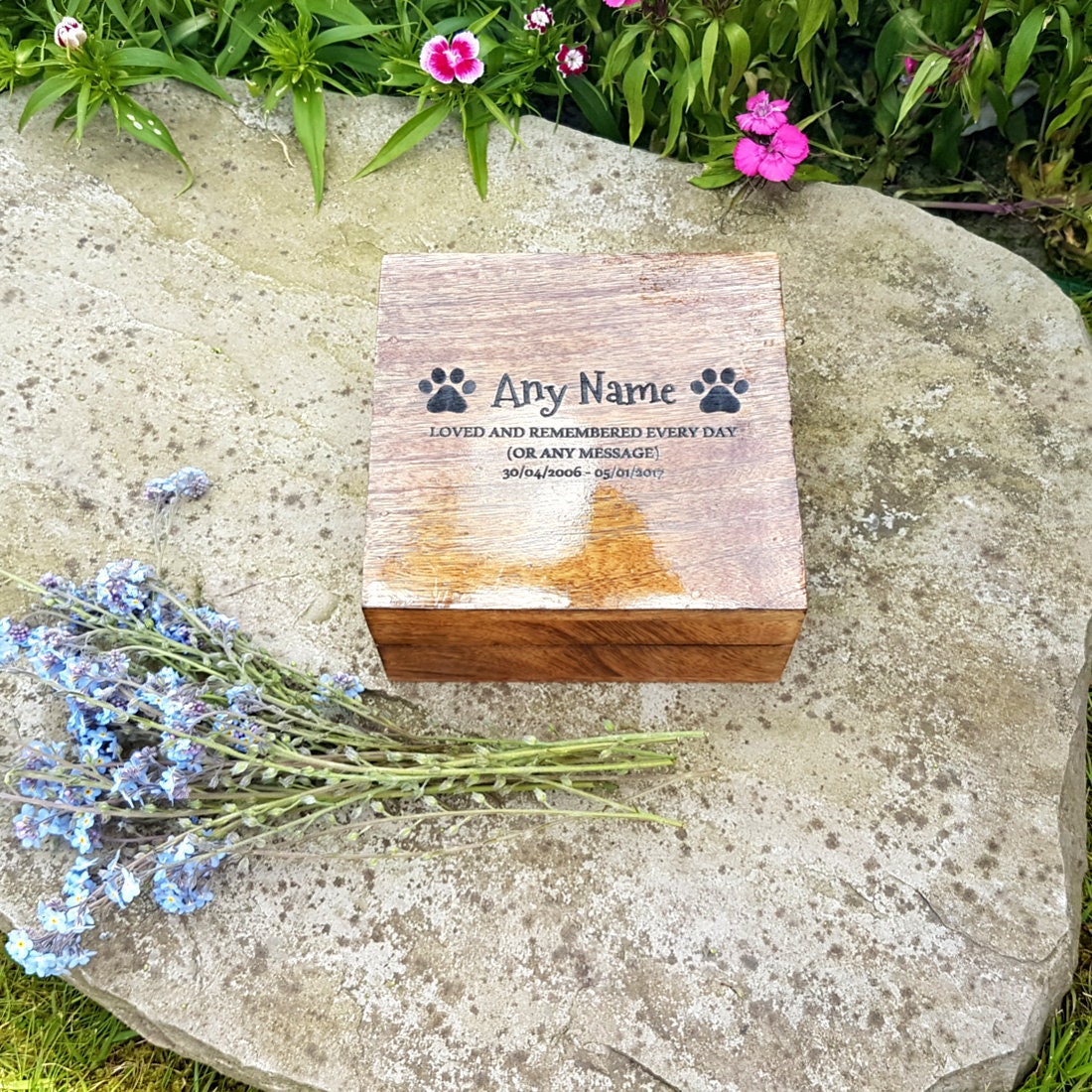 Wood Pet Urn for Ashes Dog Cat Box Personalized Cremation | Etsy