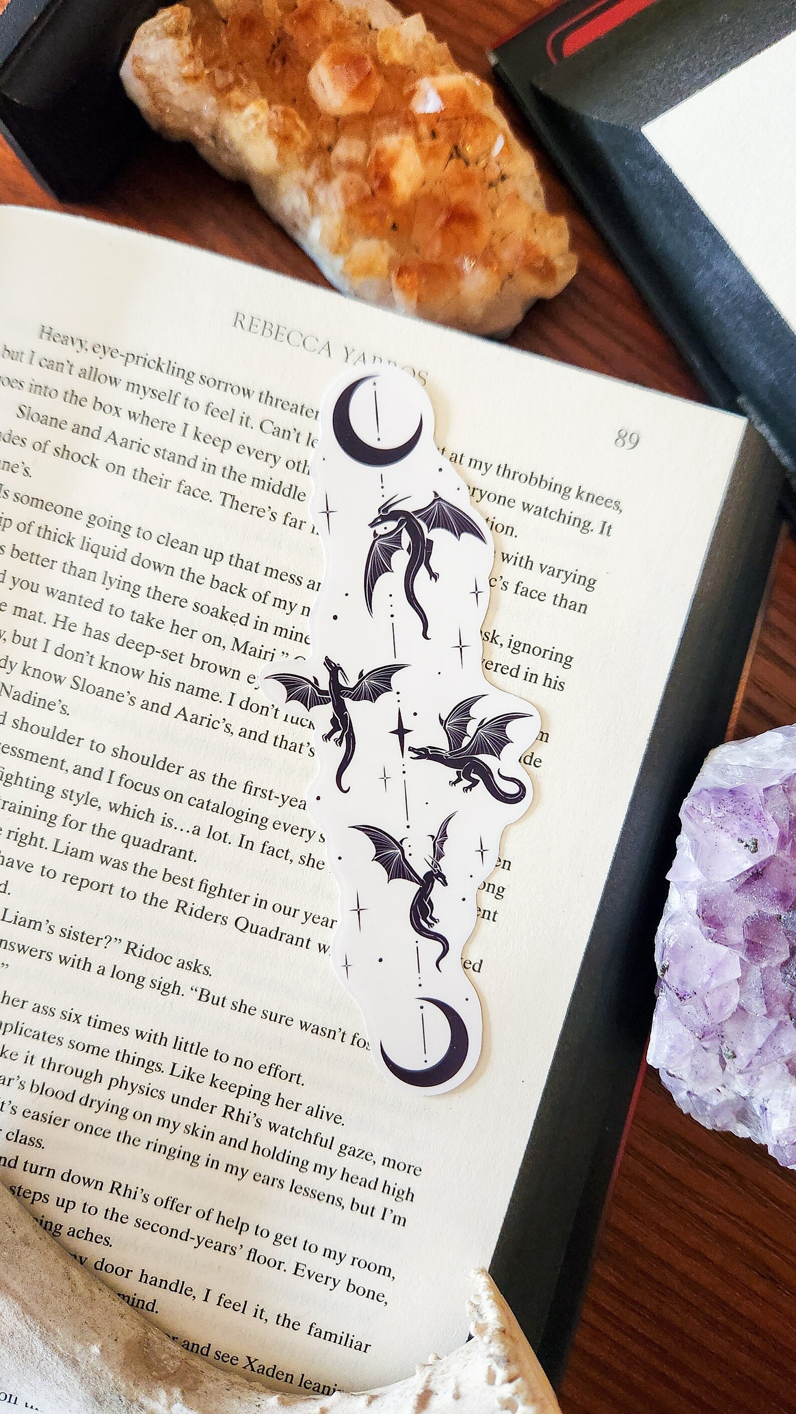 Bookish Wyvern Dragon Clear Vinyl Sticker / Decal - Etsy