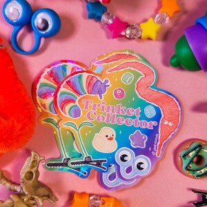 Trinket Collector Rave Festival Vinyl Sticker - Etsy