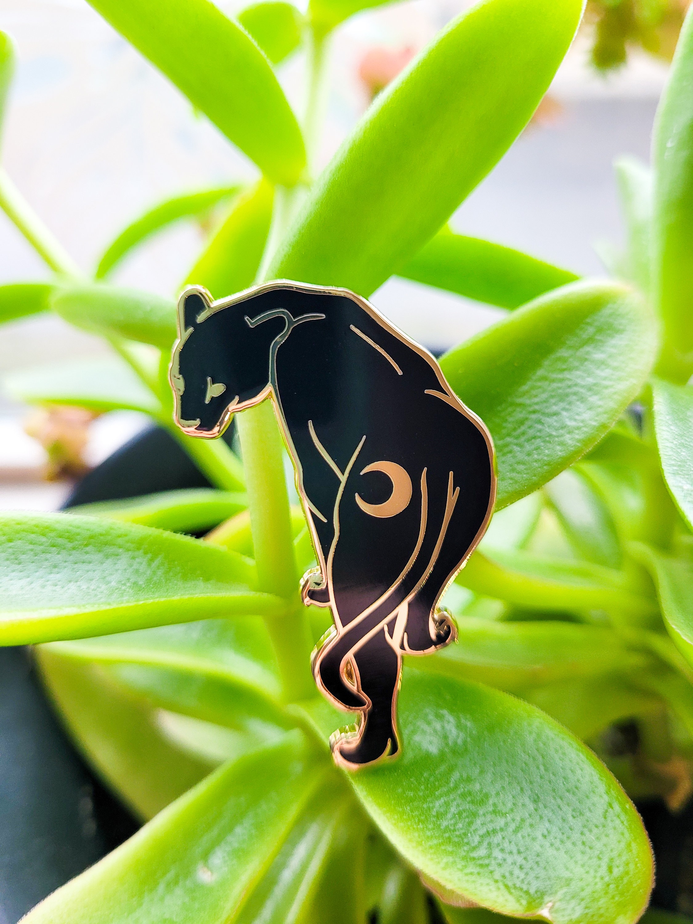 Celestial Big Cat Hard Enamel Pin - Etsy