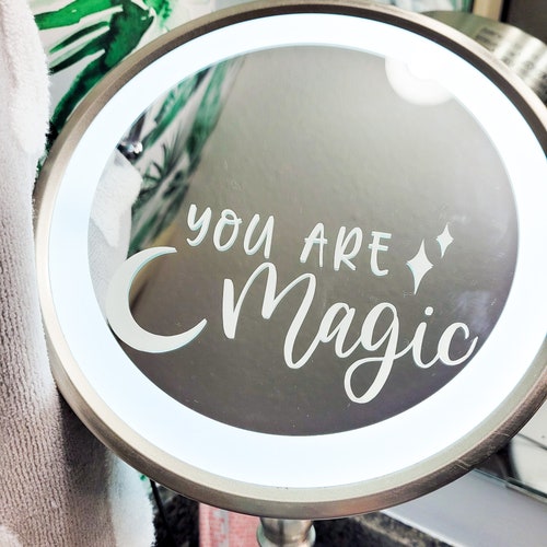 Mirror Decal You Are Magic Static Cling Vinyl Sticker - Etsy