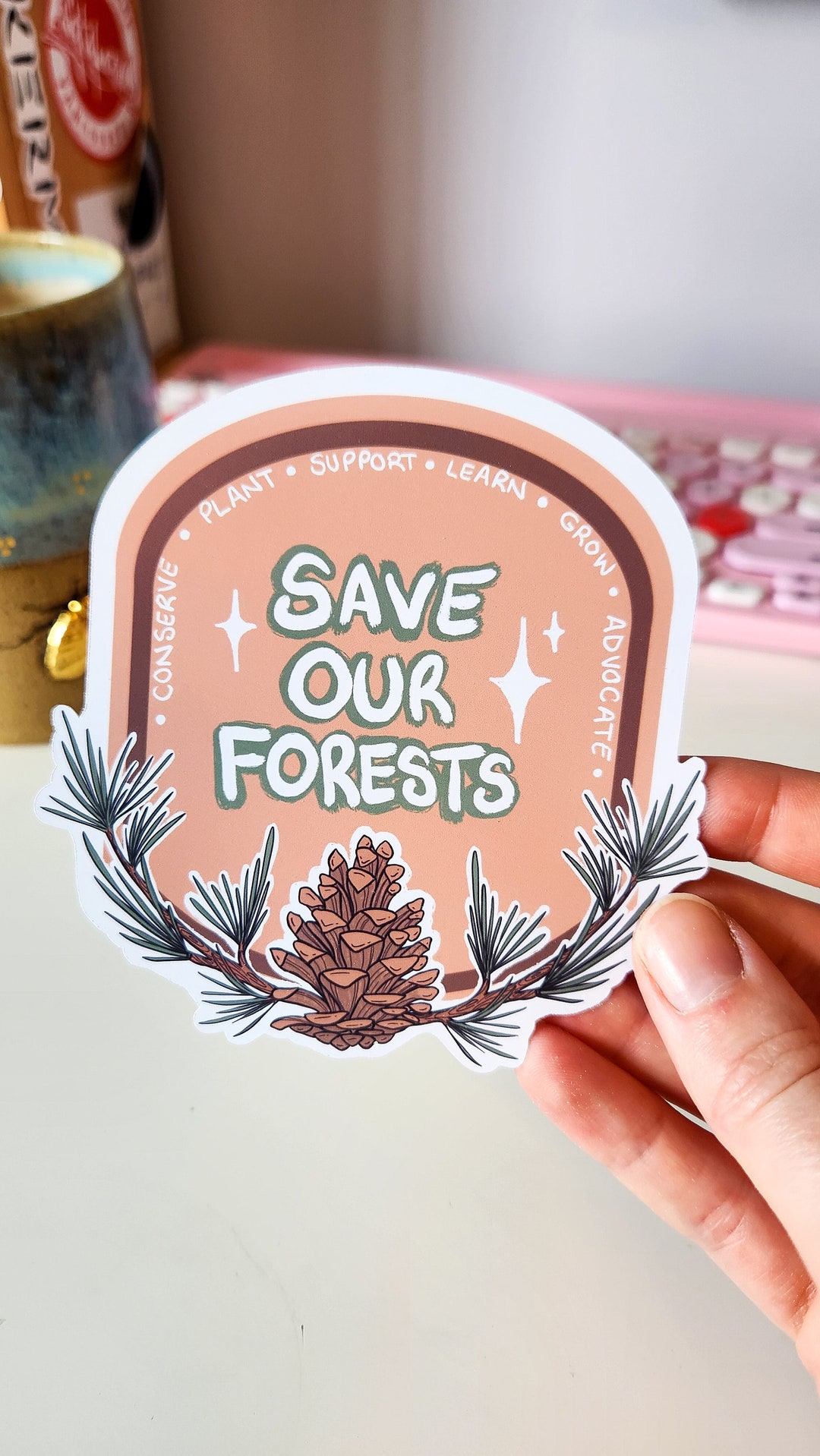 Save Our Forests Conservation Vinyl Sticker / Decal - Etsy