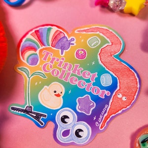 Trinket Collector Rave Festival Vinyl Sticker - Etsy