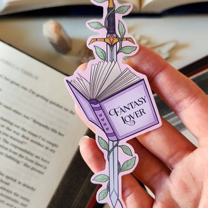 Fantasy Lover Bookish Sword Vinyl Sticker / Decal - Etsy