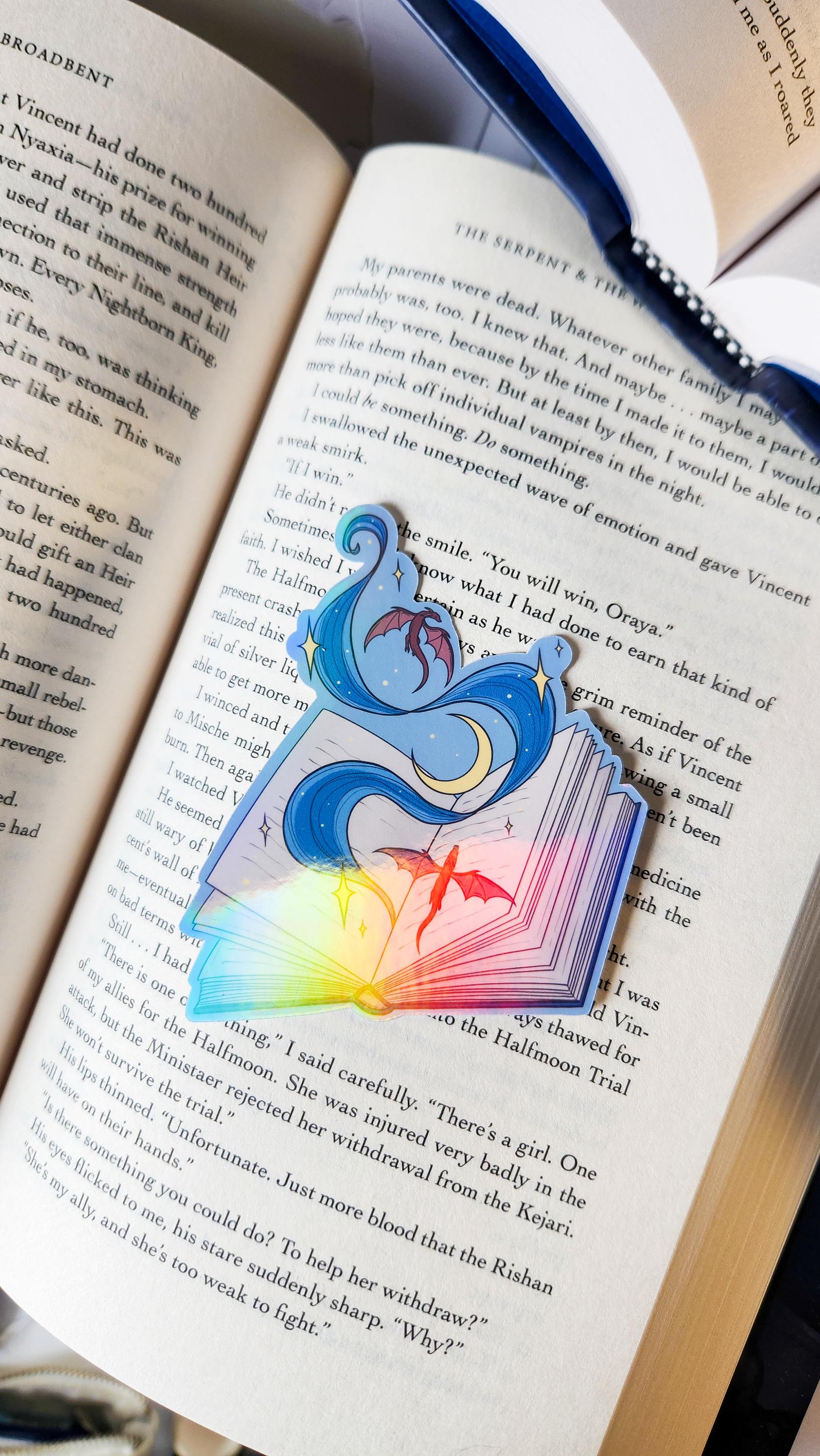 Fantasy Dragon Bookish Matte Vinyl Sticker / Decal - Etsy