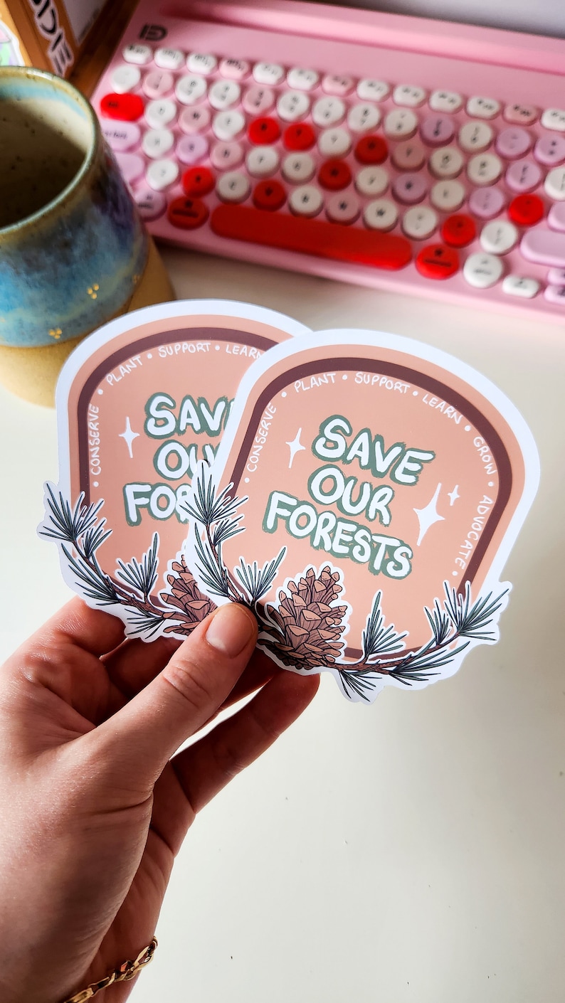 Save Our Forests Conservation Vinyl Sticker / Decal - Etsy