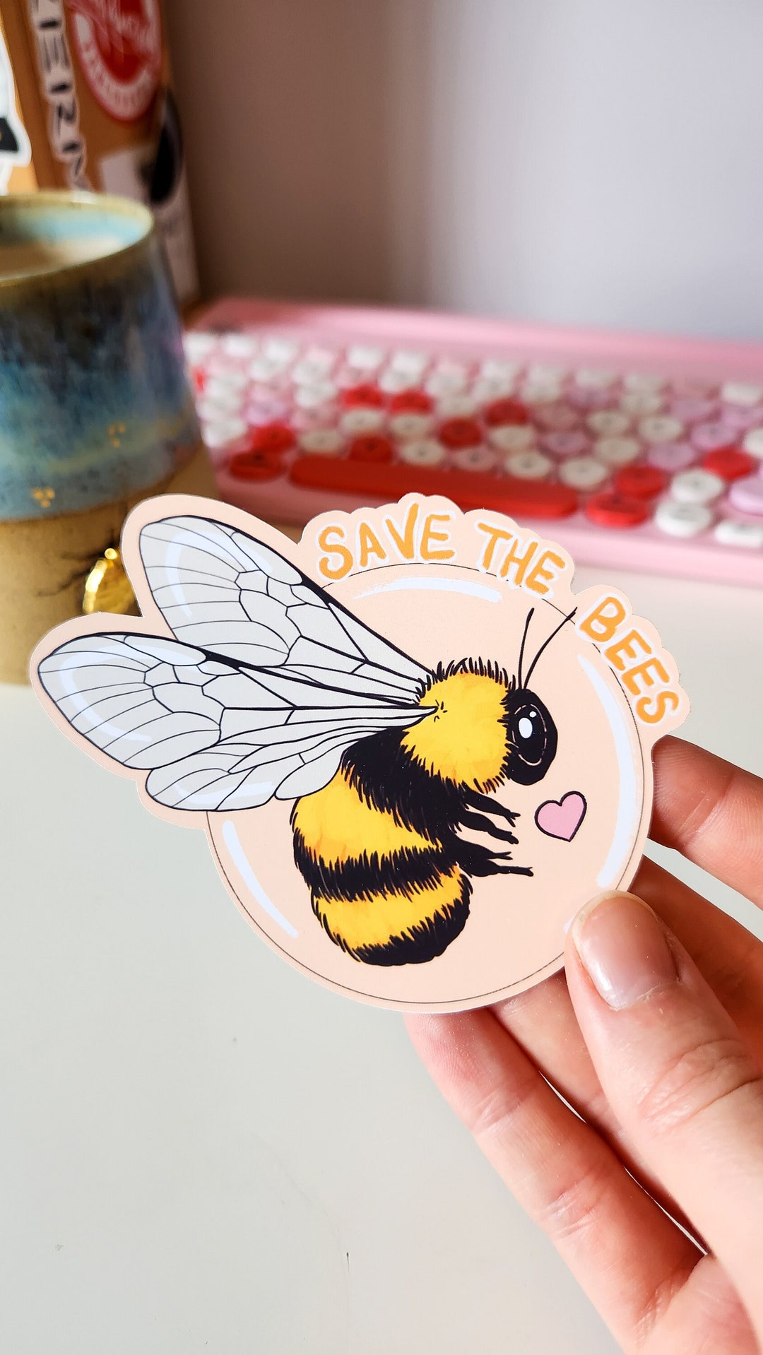 Save the Bees Vinyl Sticker / Decal - Etsy