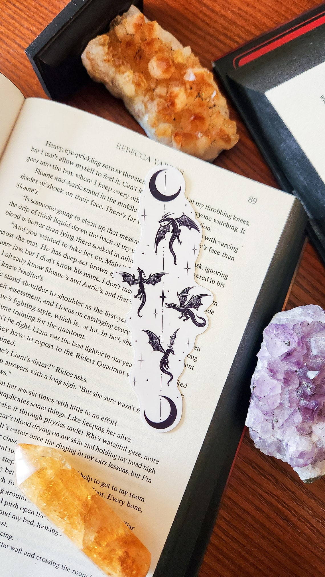 Bookish Wyvern Dragon Clear Vinyl Sticker / Decal - Etsy