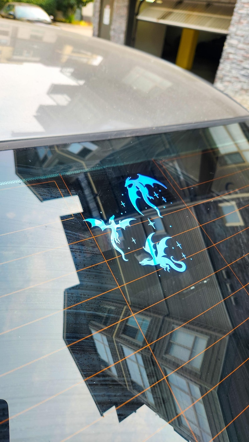 Dragon Trio Vinyl Decal Sticker for Car / Window / Mirror - Etsy