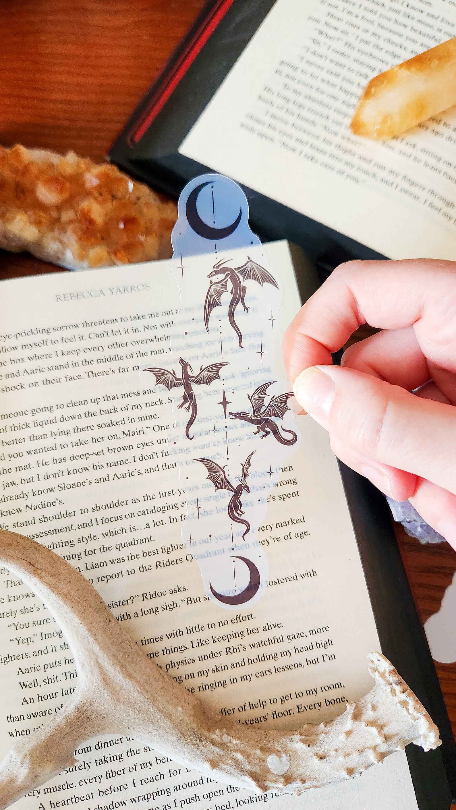 Bookish Wyvern Dragon Clear Vinyl Sticker / Decal - Etsy