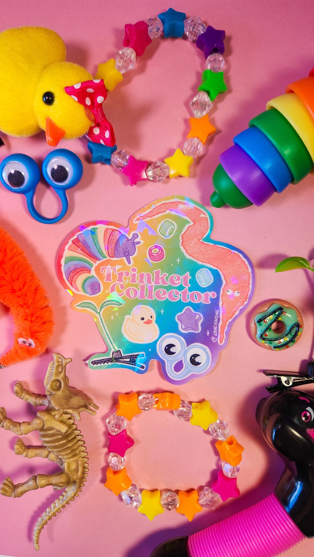 Trinket Collector Rave Festival Vinyl Sticker - Etsy