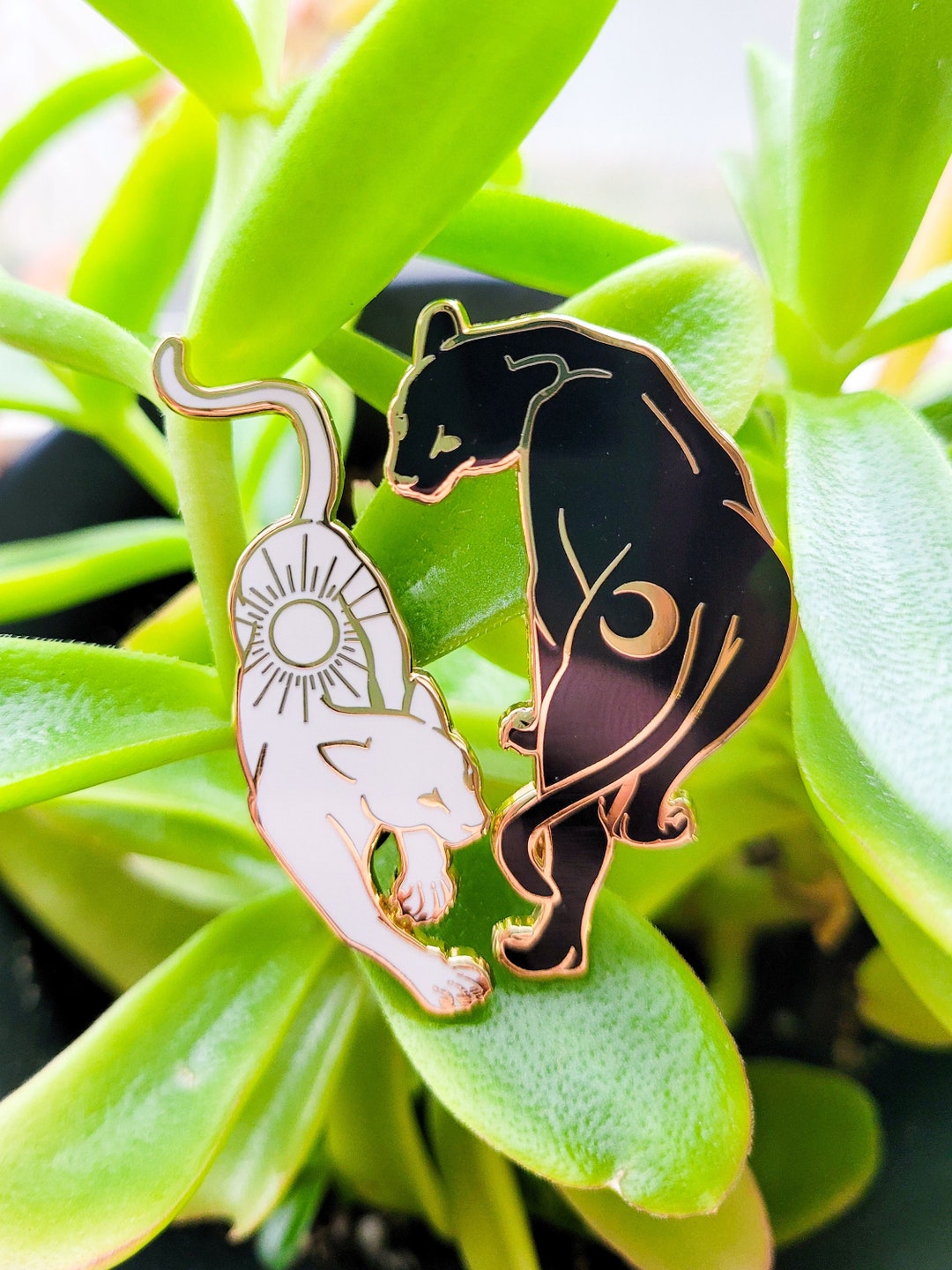 Celestial Big Cat Hard Enamel Pin - Etsy