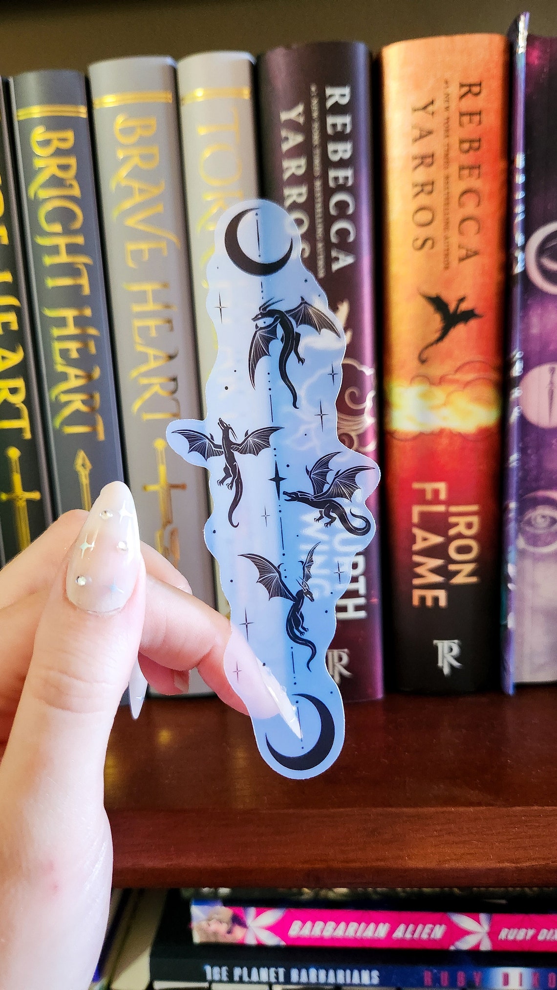 Bookish Wyvern Dragon Clear Vinyl Sticker / Decal - Etsy