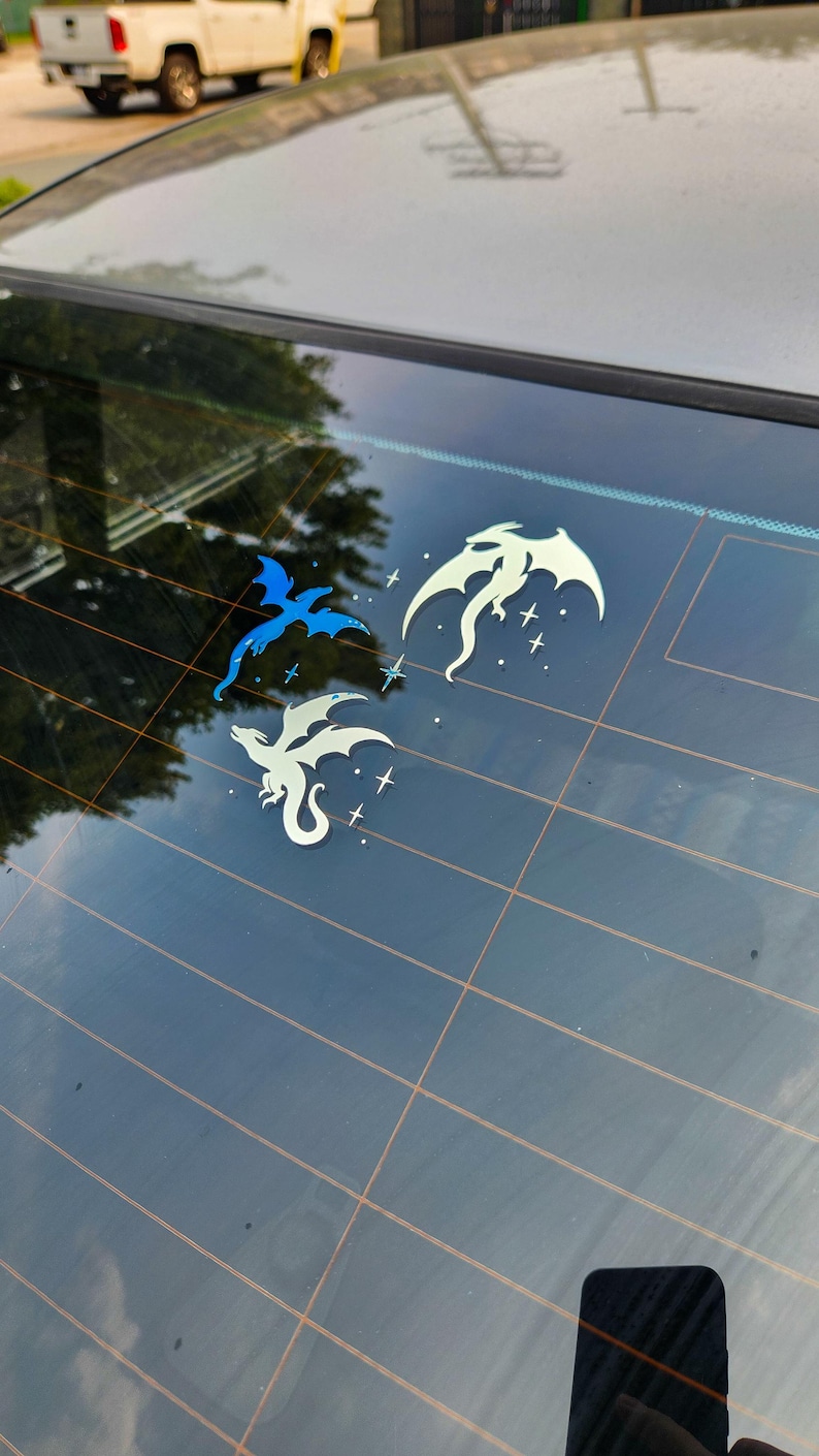 Dragon Trio Vinyl Decal Sticker for Car / Window / Mirror - Etsy