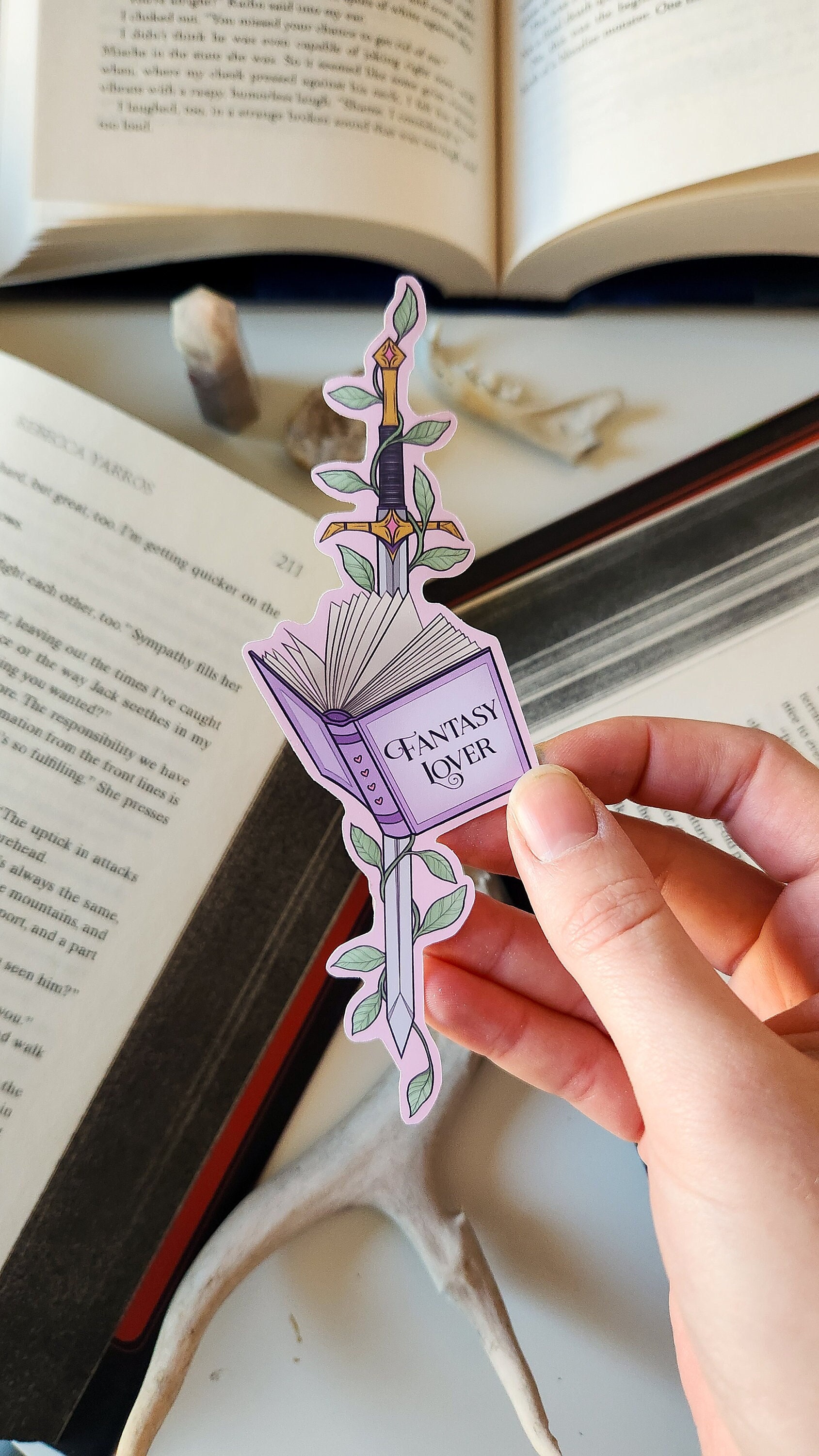 Fantasy Lover Bookish Sword Vinyl Sticker / Decal - Etsy
