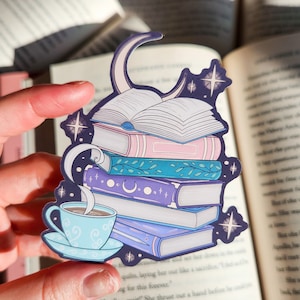 Cozy Whimsical Bookstack Vinyl Sticker / Decal - Etsy