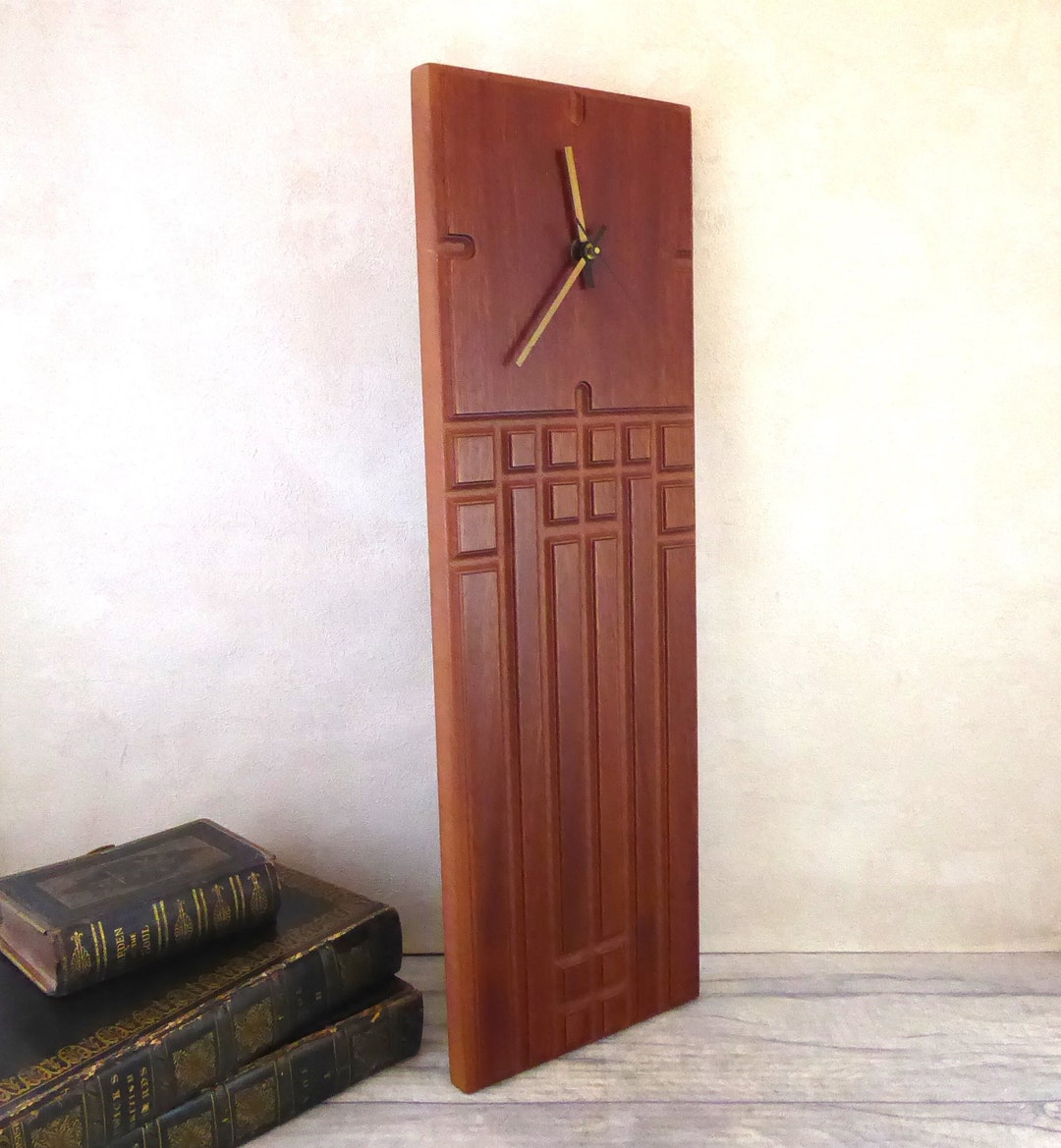 Scottish Mackintosh-style Wooden Wall Clock - Quartz Battery Powered ...