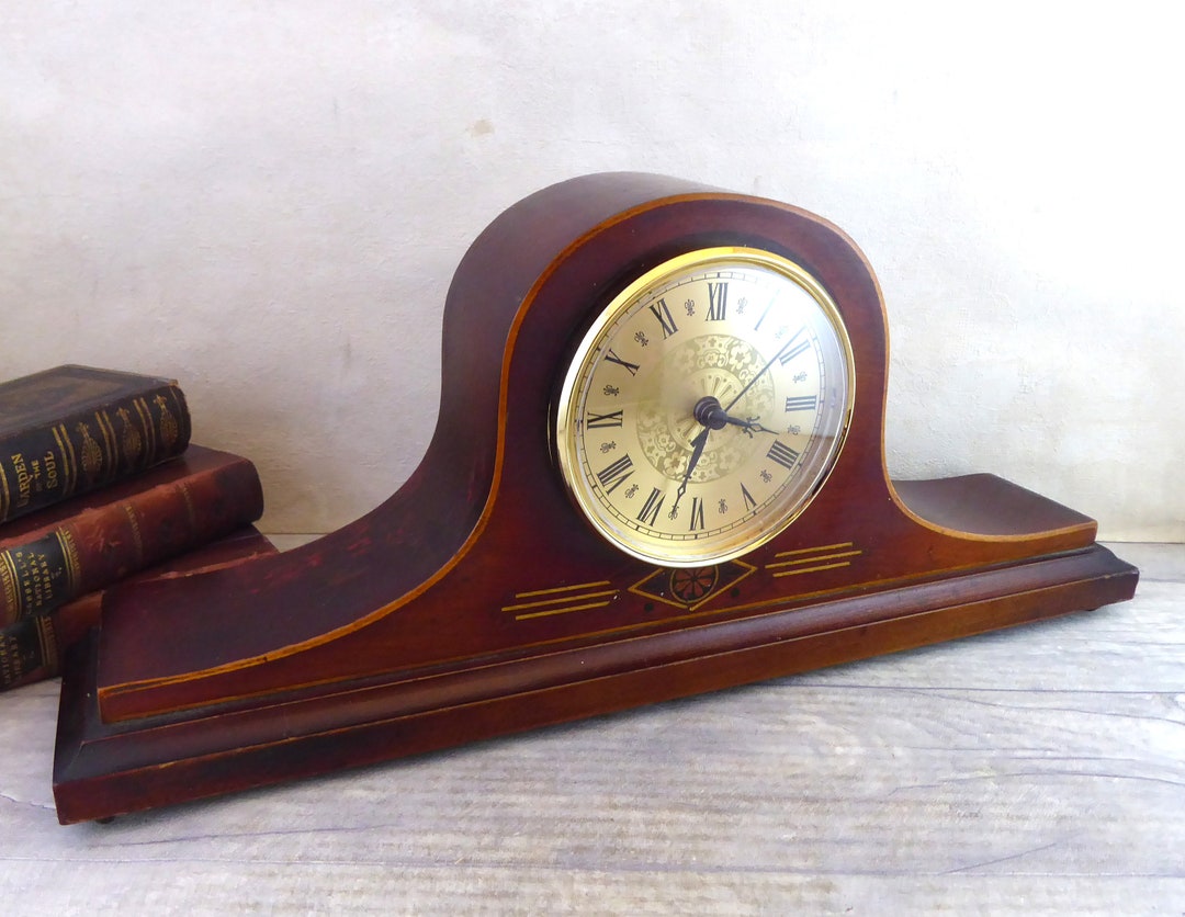 Antique Refurbished Mantle Clock, New Quartz Movement /vintage Mantle ...